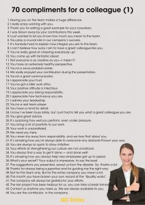 Give a compliment to your colleague - 365 Smiles