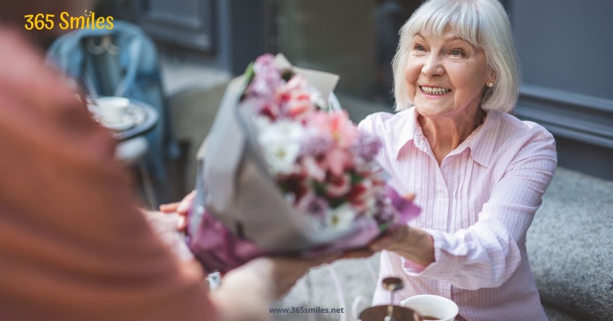 Bring your parents flowers - just because - 365 Smiles
